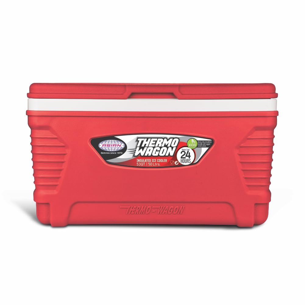 Asian Thermo Wagon Insulated Ice Cooler 50Ltr Red – AL SHUJA